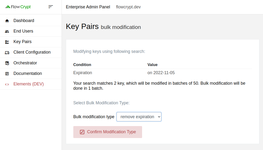 Bulk Modification Of Private Keys Flowcrypt Docs